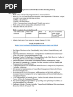 Sample Deped Action Research Topics and Titles | PDF | Reading ...