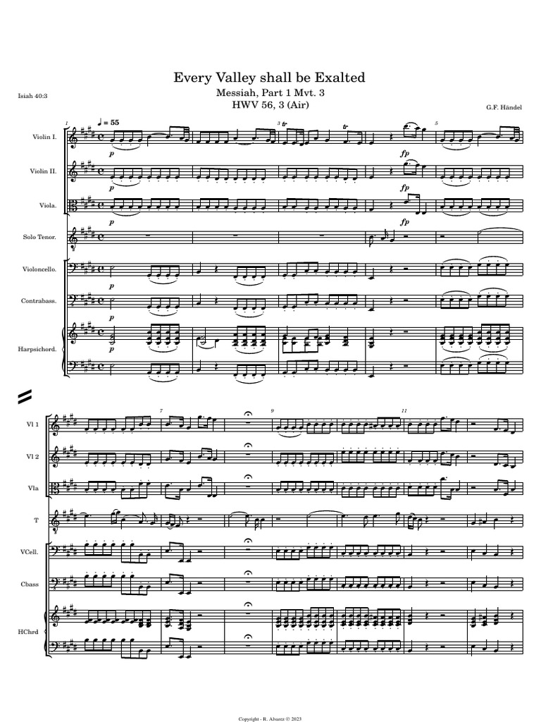 Every - Valley - Shall - Be - Exalted 2 | PDF | Compositions | Choral Music