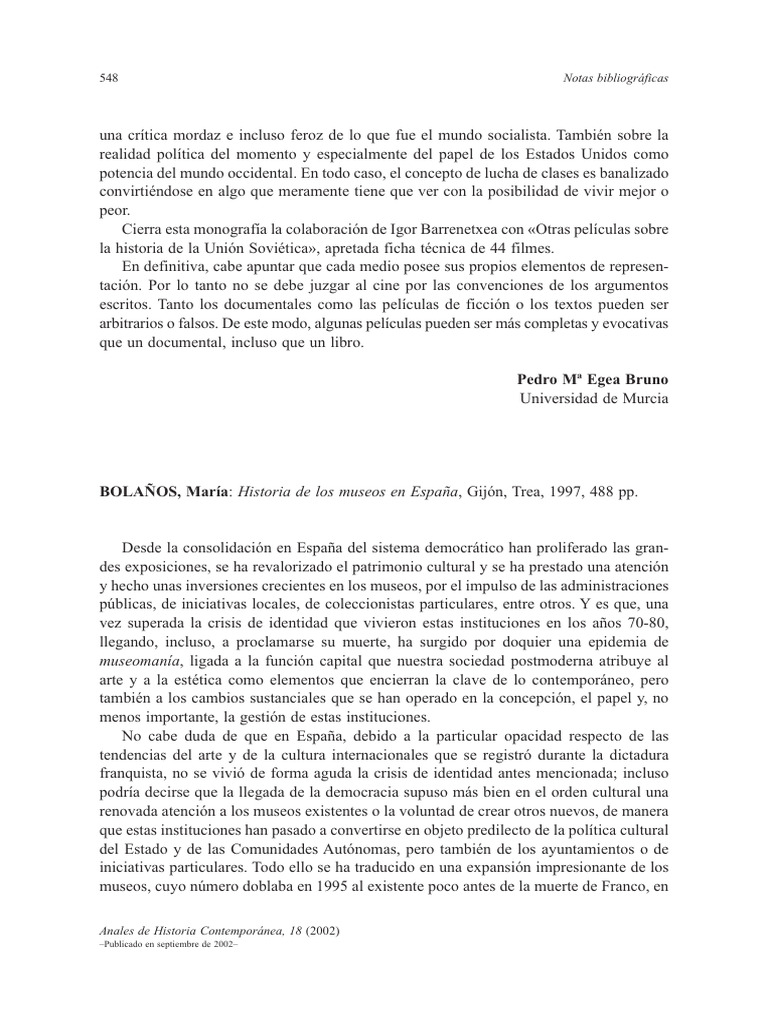N 4 de Bolanos Maria. | PDF | Museo | España