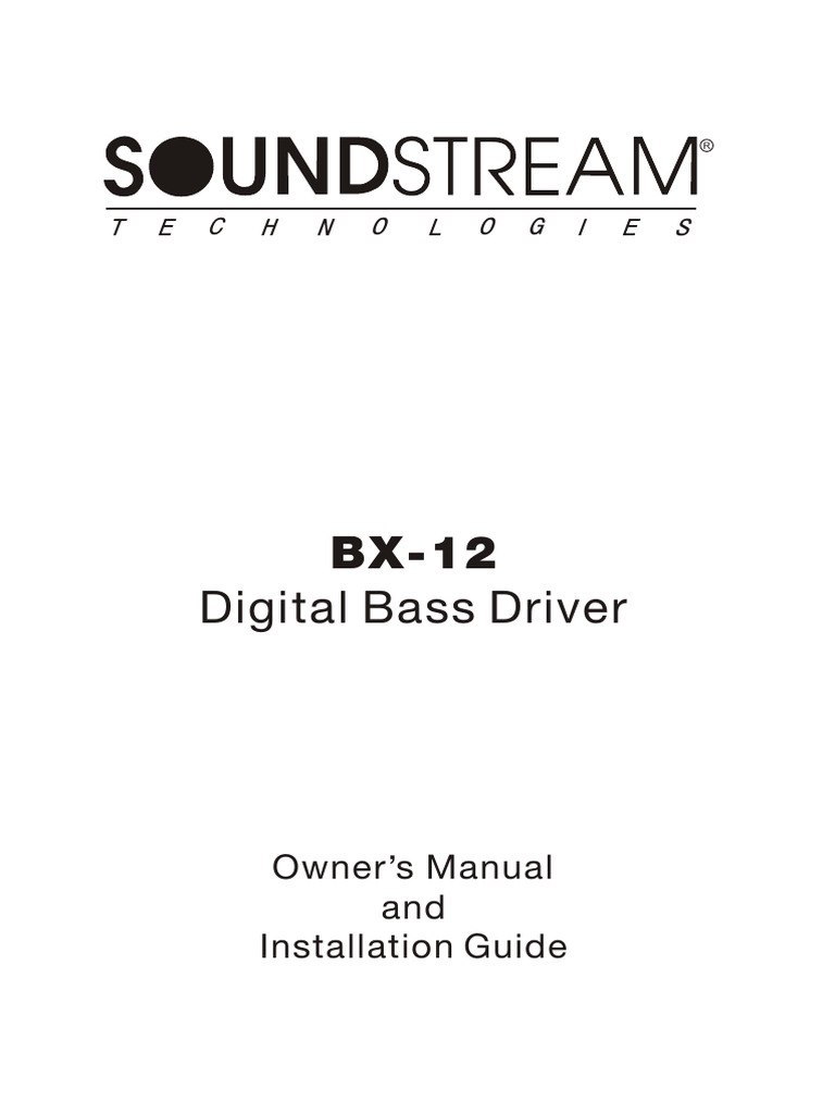 BX 12 | PDF | Loudspeaker | Equalization (Audio)