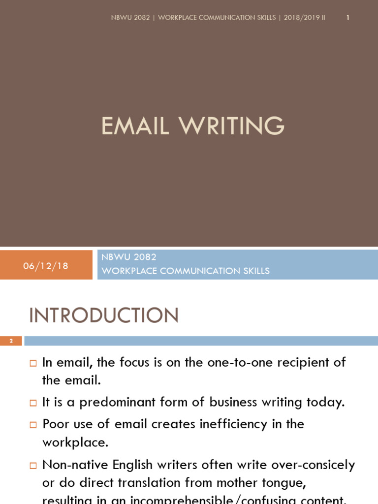 5 Email Writing | PDF | Communication | Writing