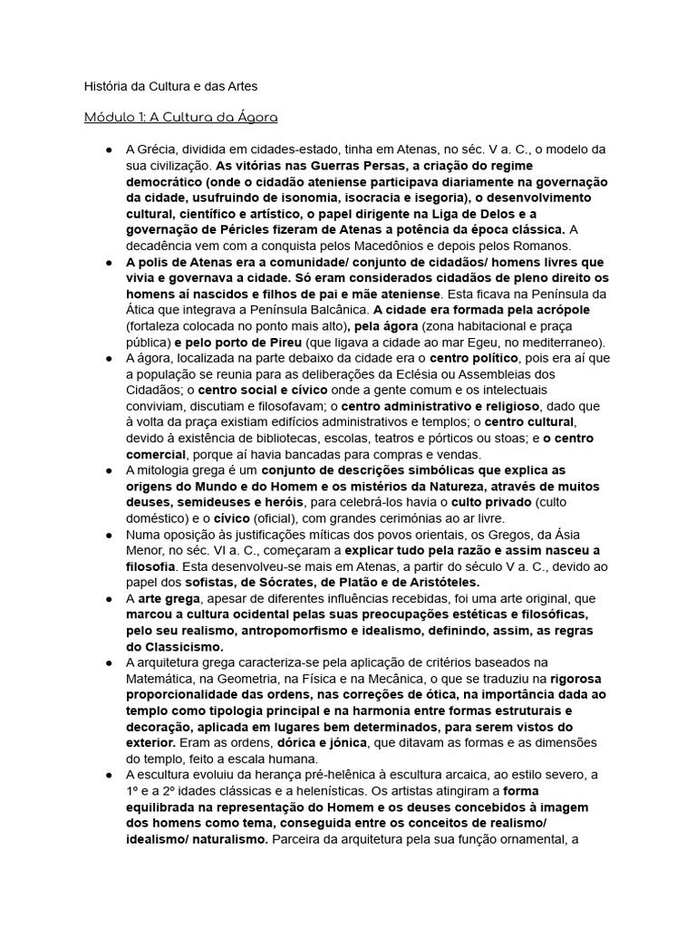 Resumos de HCA-Exames-2 | PDF | Arquitetura gótica | Renascimento