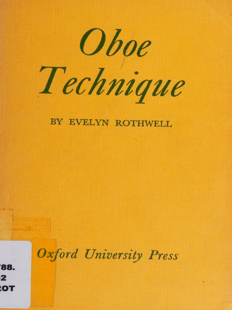 Oboe Technique - Evelyn Rothwell - 1953 - Oxford University Press ...