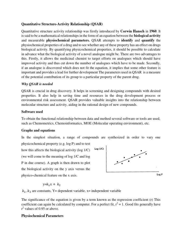 Quantitative Structure | PDF | Quantitative Structure–Activity Relationship | Physical Sciences