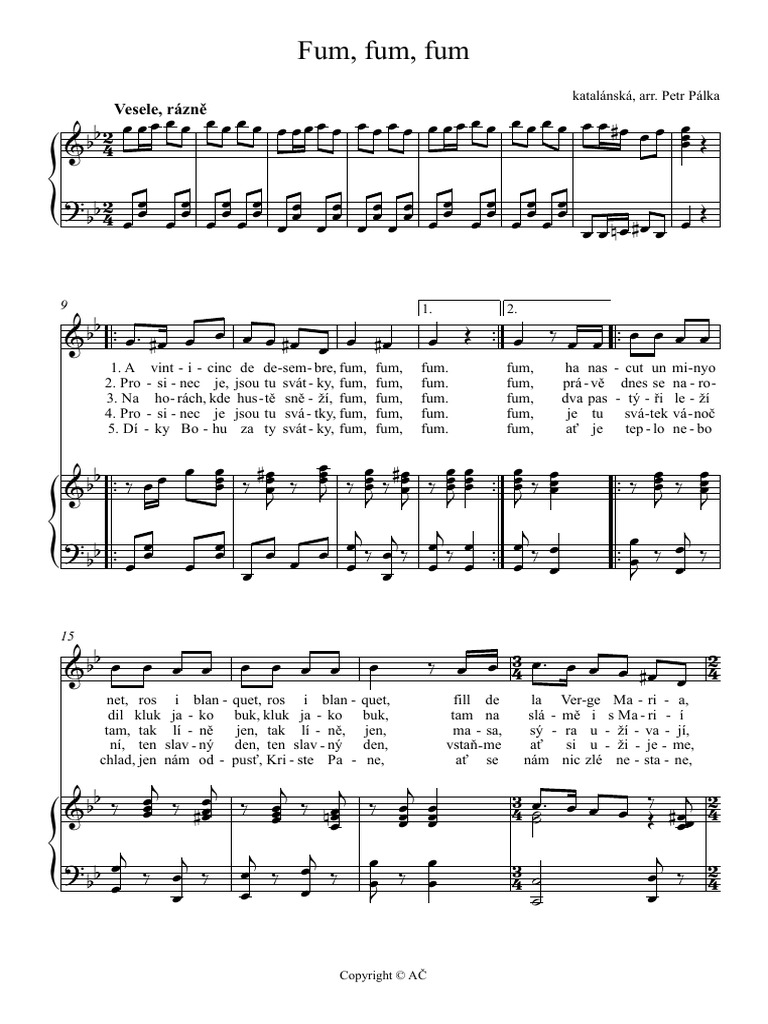 Fum, Fum, Fum - Full Score | PDF
