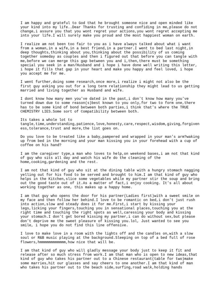 Why I Am Interested in You | PDF