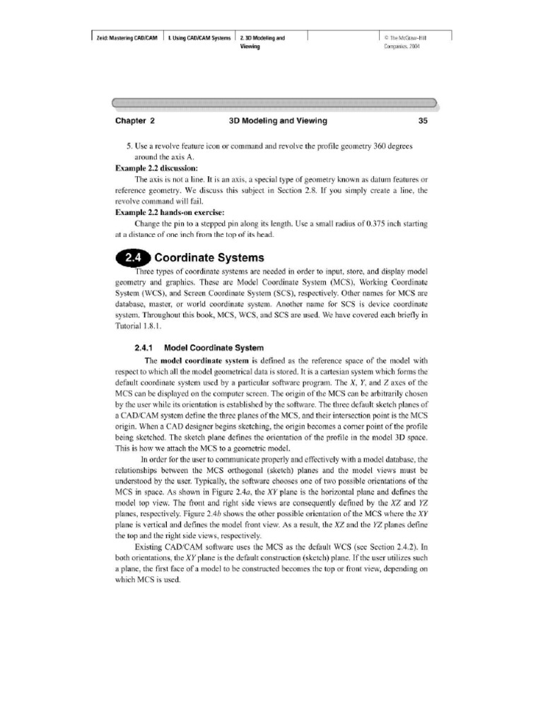 Unit I I (Addtional) Review of Coordinate Systems | PDF