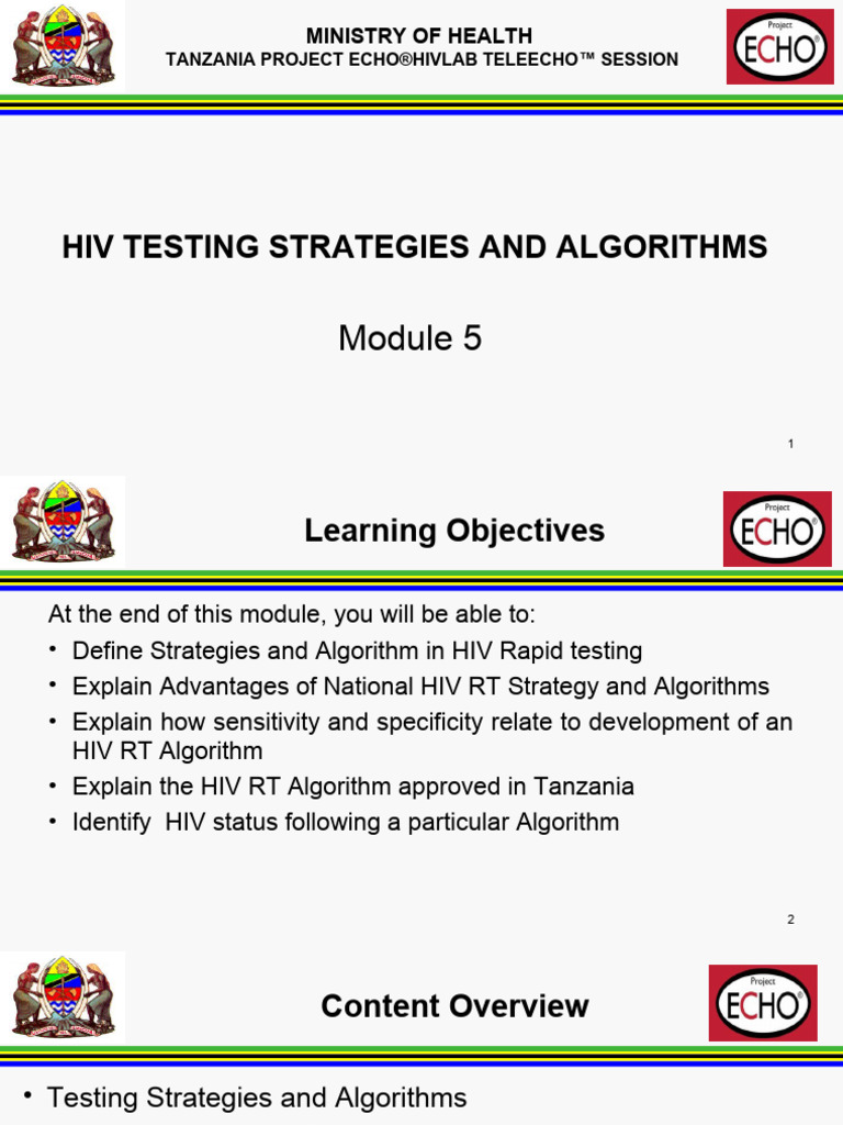 Module 5 HIV Testing Strategies and Algorithm | PDF | Diagnosis Of Hiv ...