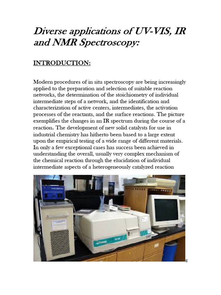 Applications of UV-VIS, IR, and NMR Spectroscopy | PDF | Nuclear ...