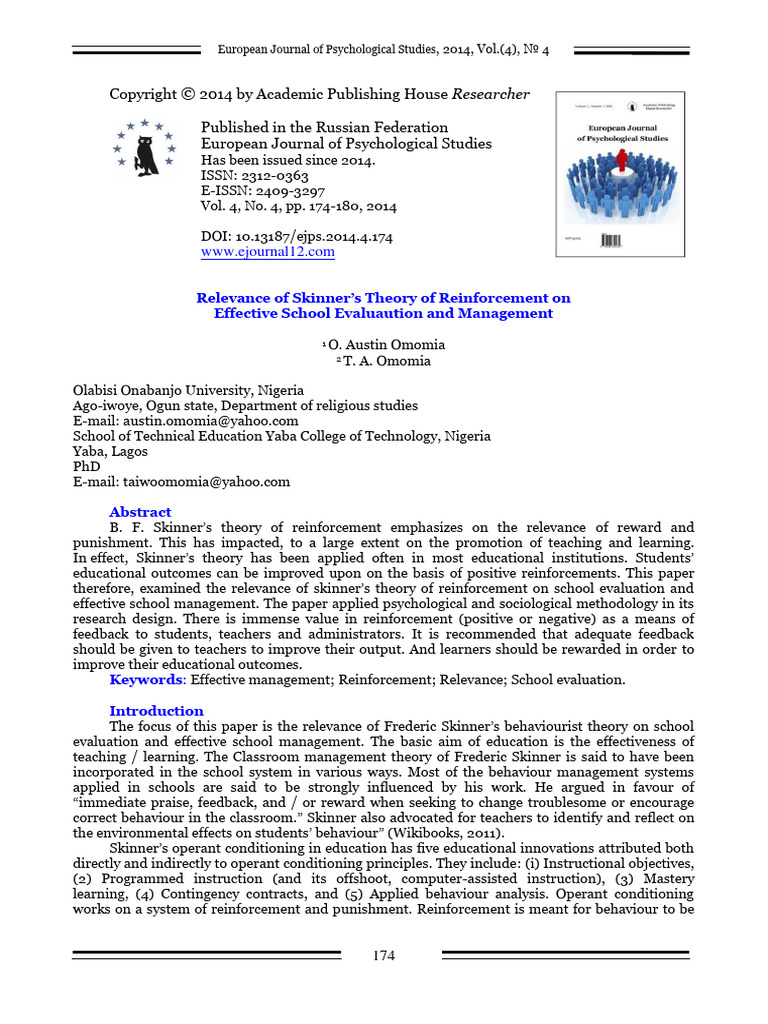 English | PDF | Reinforcement | Behaviorism