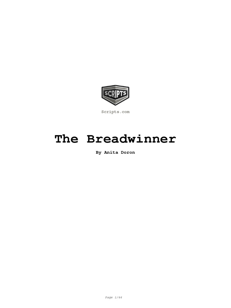 The Breadwinner Script | PDF