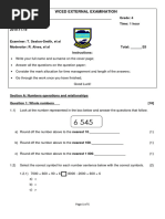 Class 5 Maths Chapter 1 Worksheet With Answers | PDF