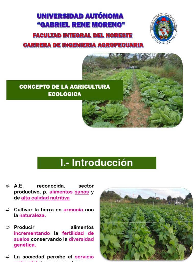 Unidad III AGR - 517 | PDF | Agricultura ecológica | Agricultura
