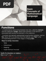 Four Basic Concepts | PDF | Function (Mathematics) | Set (Mathematics)