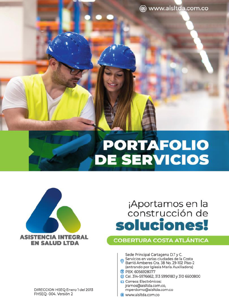 Portafolio de Servicios Ais Ltda Cely Construcciones 2024 | PDF ...