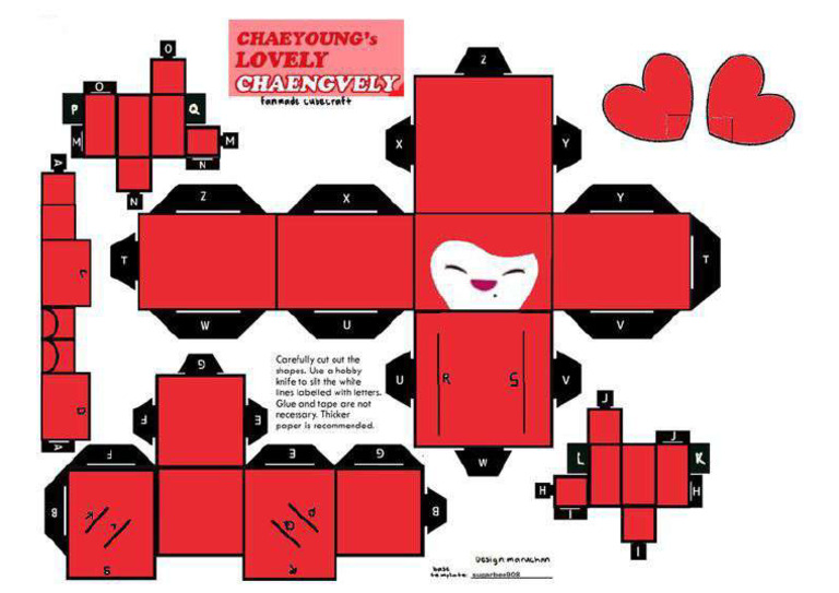 TWICE Lovelyz Papercrafts Chaengvely | PDF