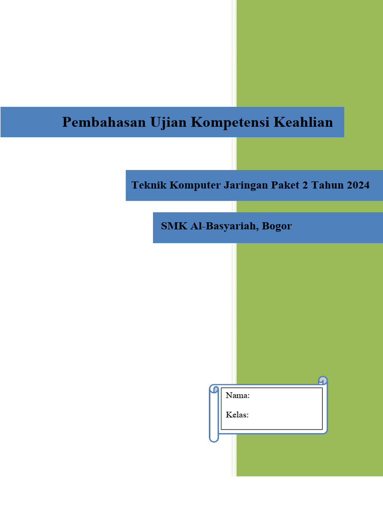 Modul Pembelajaran Pembahasan Ukk TKJ Paket 2 2024 | PDF