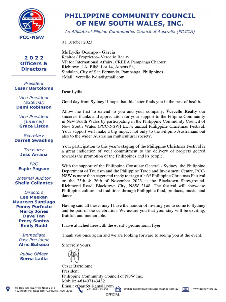 Aus Invitation Sample | PDF