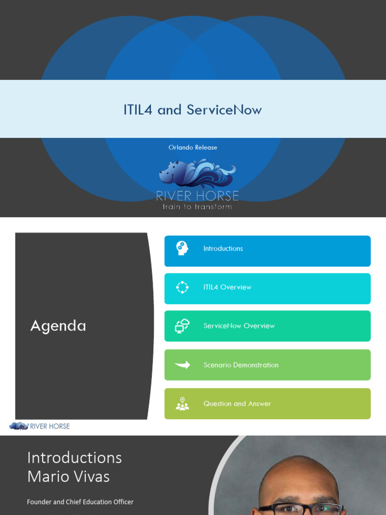 Webinar ITIL4 and ServiceNow | PDF | Business | Information Technology