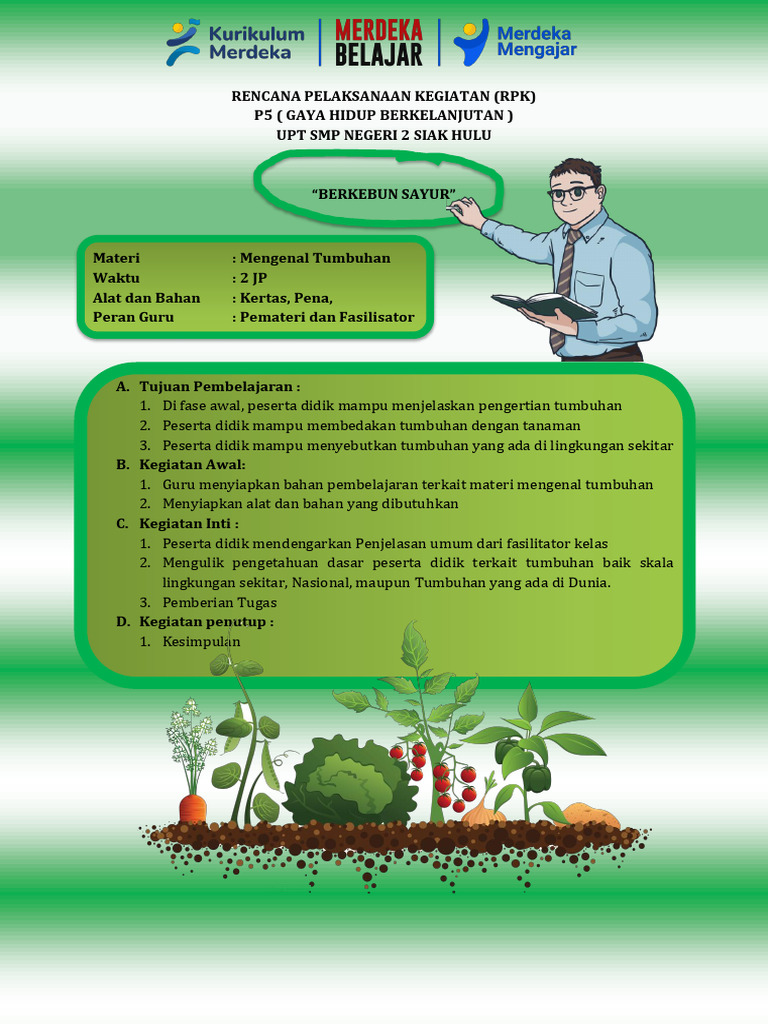 RPK P5 Materi 1 Dan 2 Mengenal Tumbuhan | PDF | Griya & Taman | Kesehatan Holistik