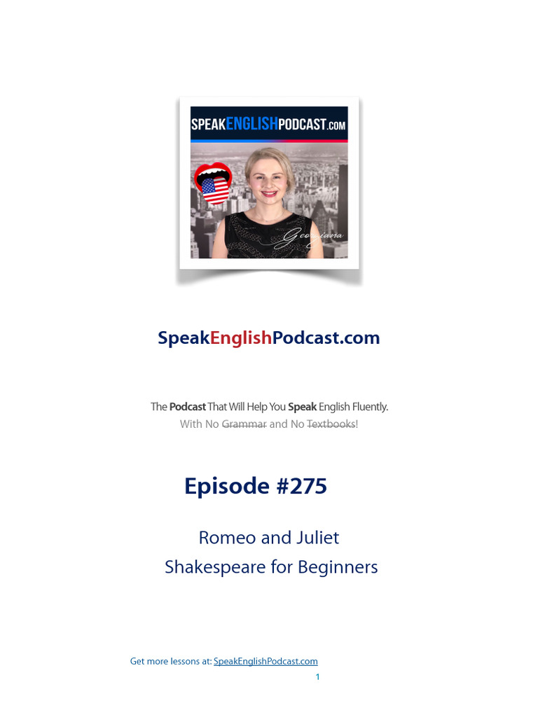275 Romeo and Juliet Shakespeare For Beginners | PDF | Romeo And Juliet ...