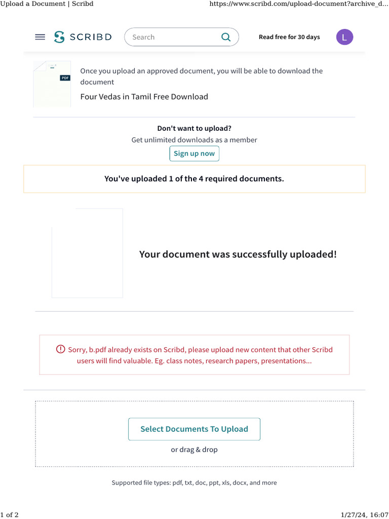 Upload A Document Scribd | PDF | Scribd | Websites