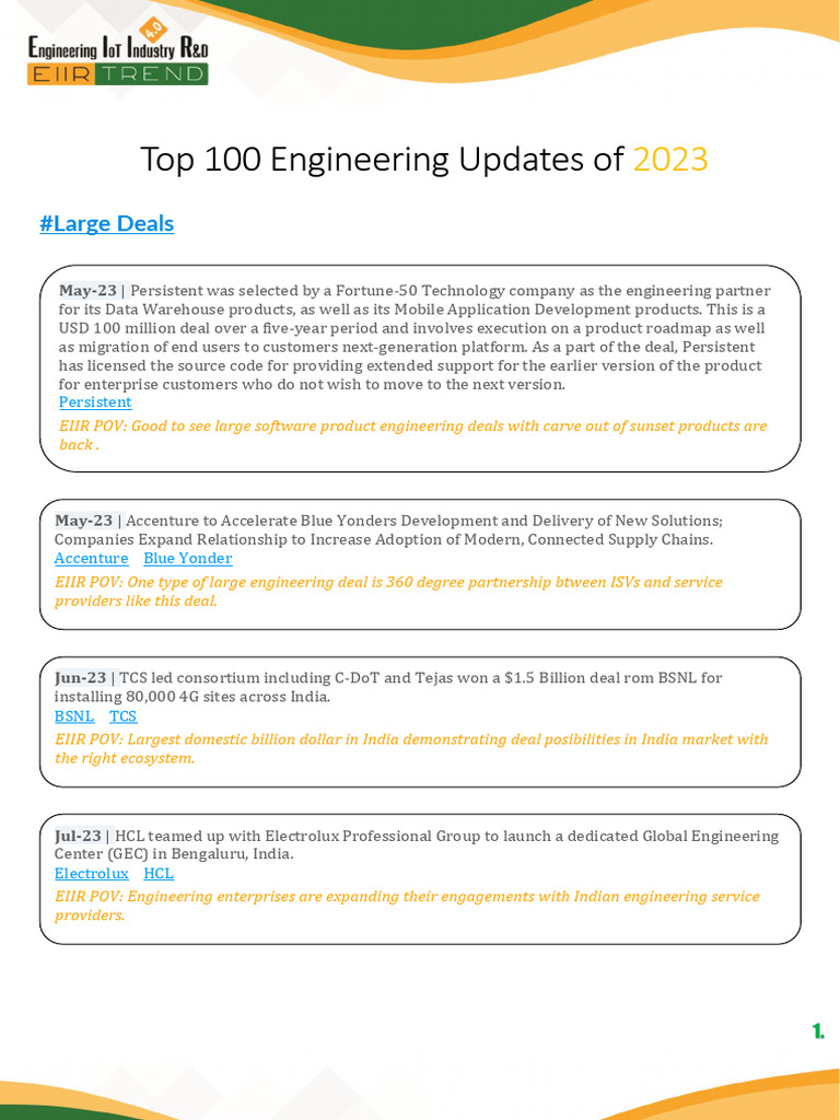 Top 2023 Engineering Deals & Trends | PDF | Artificial Intelligence ...