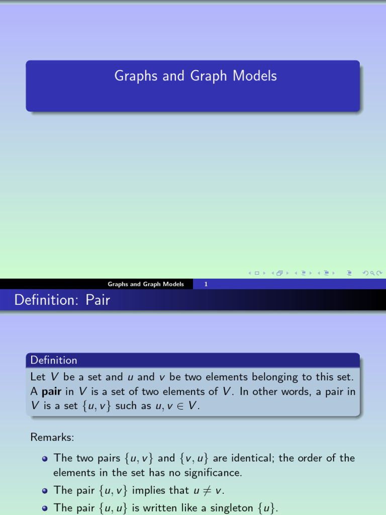s9.1 Graphs and Models | PDF | Combinatorics | Discrete Mathematics