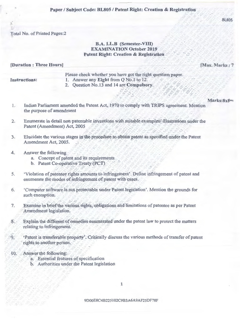 Patent Rights: Creation & Registration Guide | PDF | Intellectual Works ...