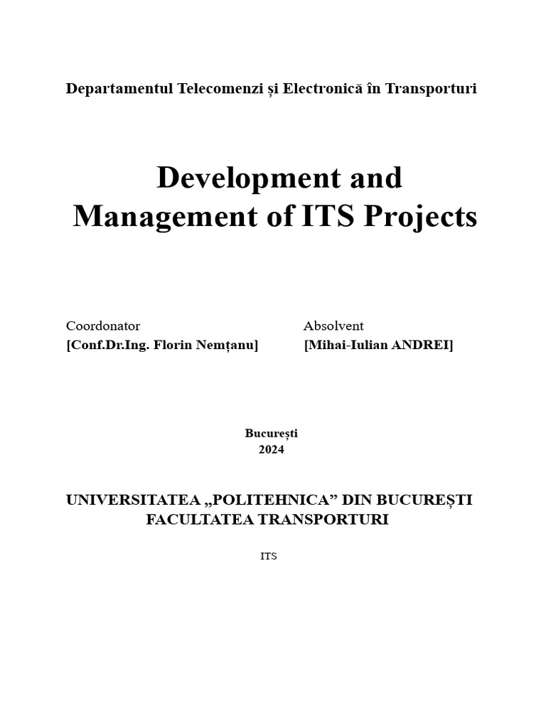 ANDREI Mihai Iulian ProjectINTERMODAL | PDF | Transport | Computing