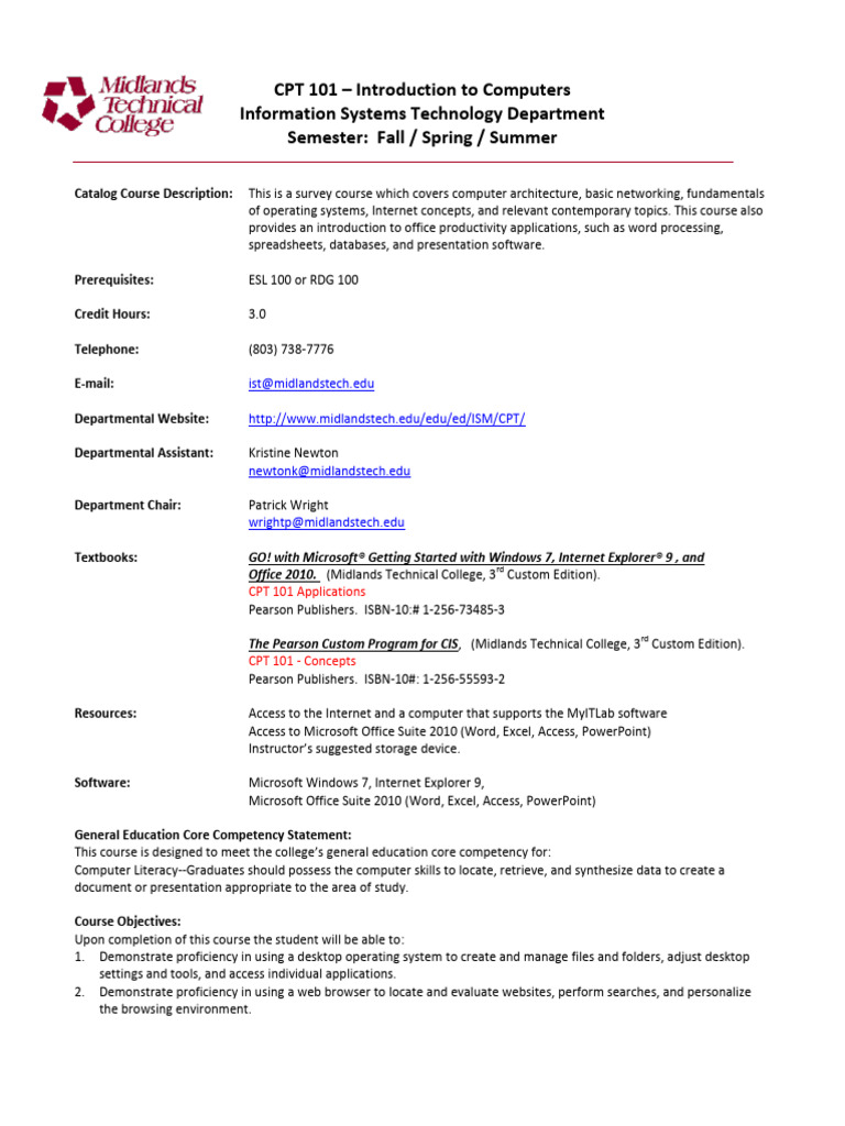 CPT101 | PDF | Databases | Application Software