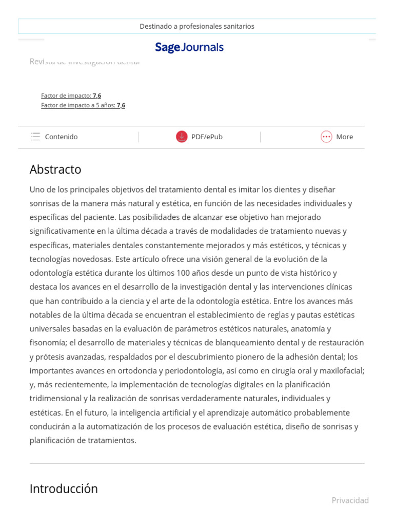 Evolución de La Odontología Estética - MB Blatz, G. Chiche, O. Bahat, R ... Evolución de La Odontología Estética - MB Blatz, G. Chiche, O. Bahat, R ...