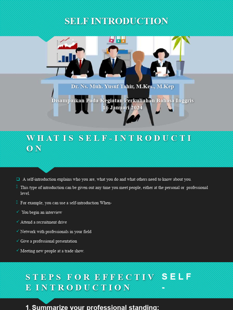 Self Introduction | PDF | Cognition | Learning