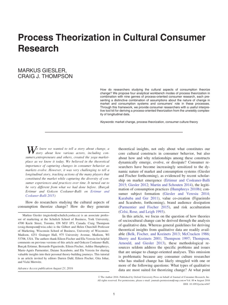 Giesler and Thompson 2016 | PDF | Craps | Data