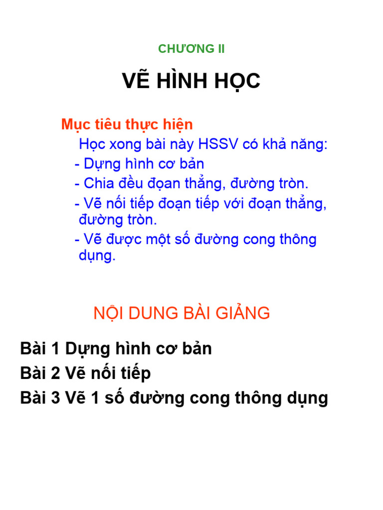 Chương 2 - Ve Hinh Hoc | PDF