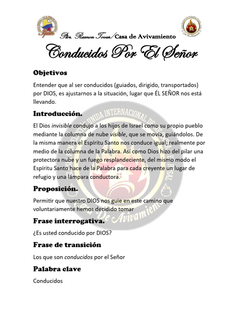 Conducidos Por El Señor | PDF