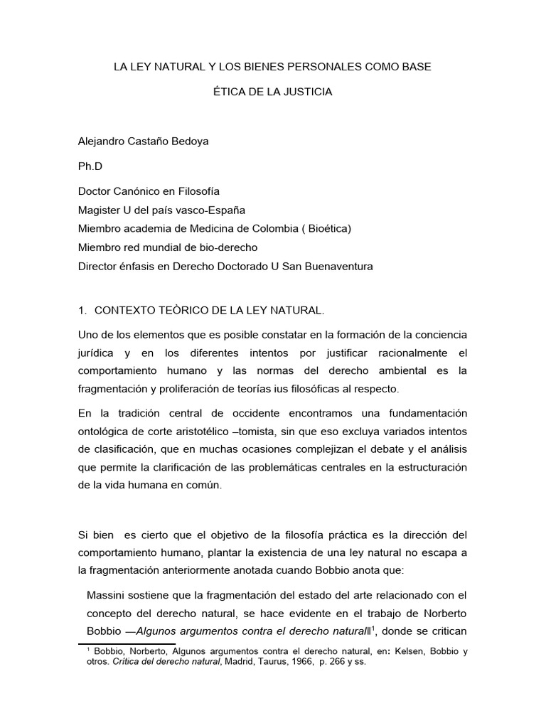 La Ley Natural y Los Bienes Personales C | Descargar gratis PDF | La ...