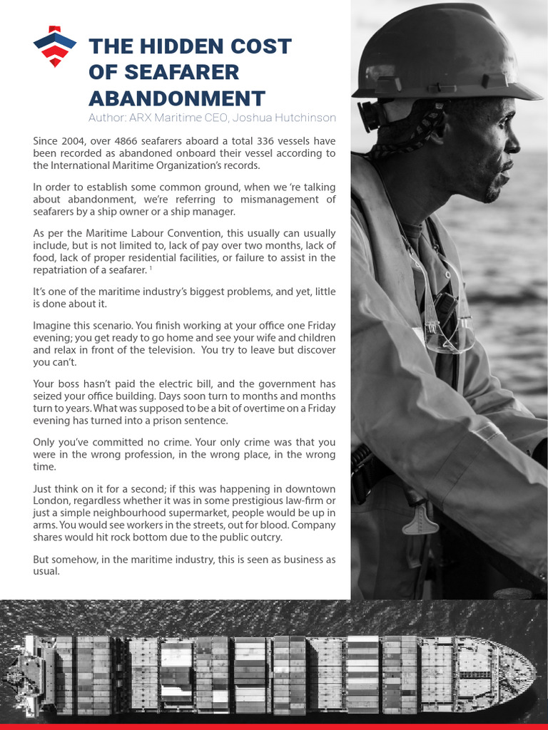 Seafarer Abandonment: Hidden Costs Explained | PDF | Sailor | Ships
