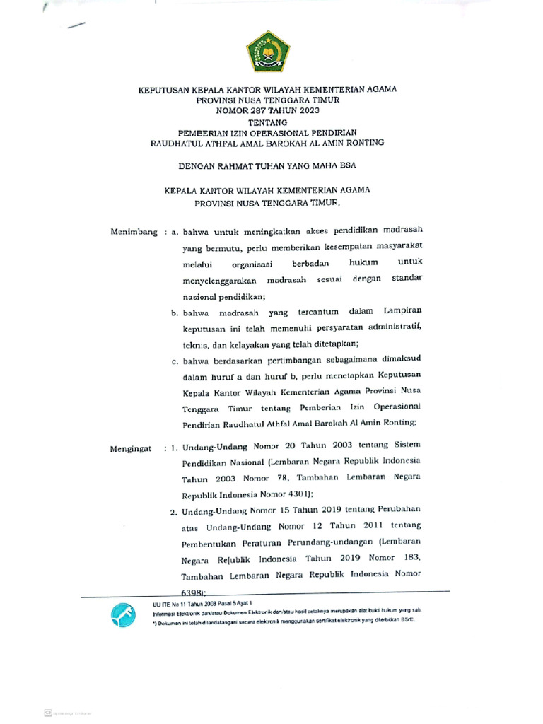 SK Ijop Ra Amal Barokah | PDF