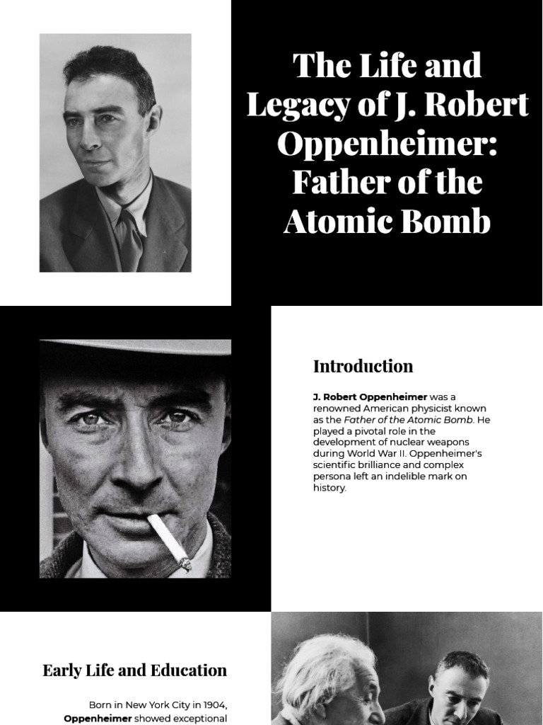 Oppenheimer: Life, Legacy, and Impact | PDF | Physics | Manhattan Project