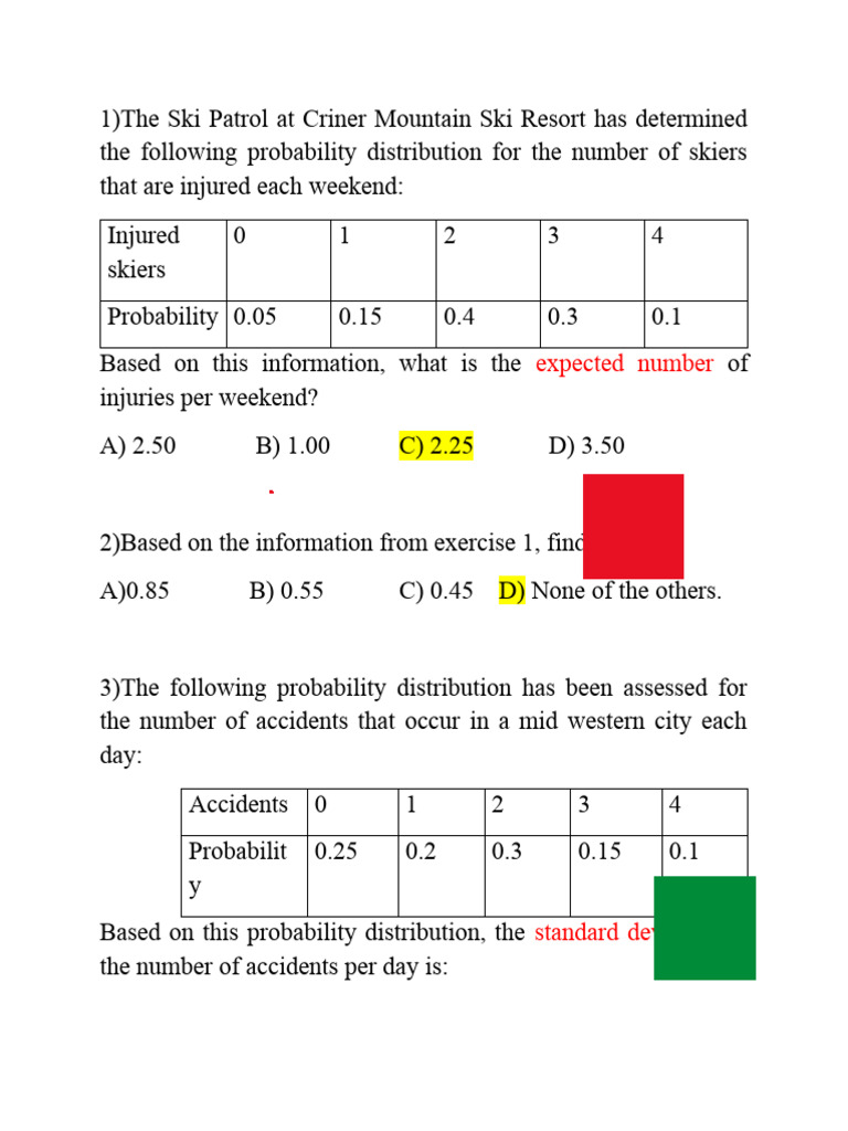 Review Chap 5 | PDF | Poisson Distribution | Teaching Mathematics