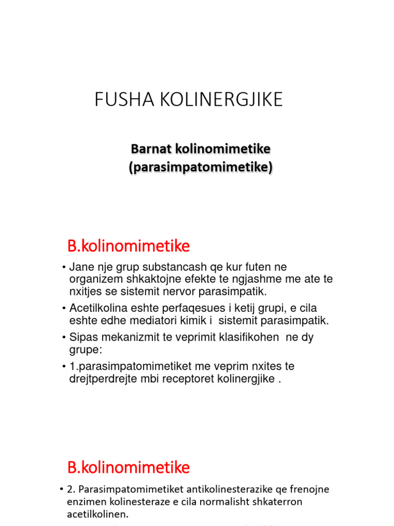 Barnat Kolinergjike | PDF