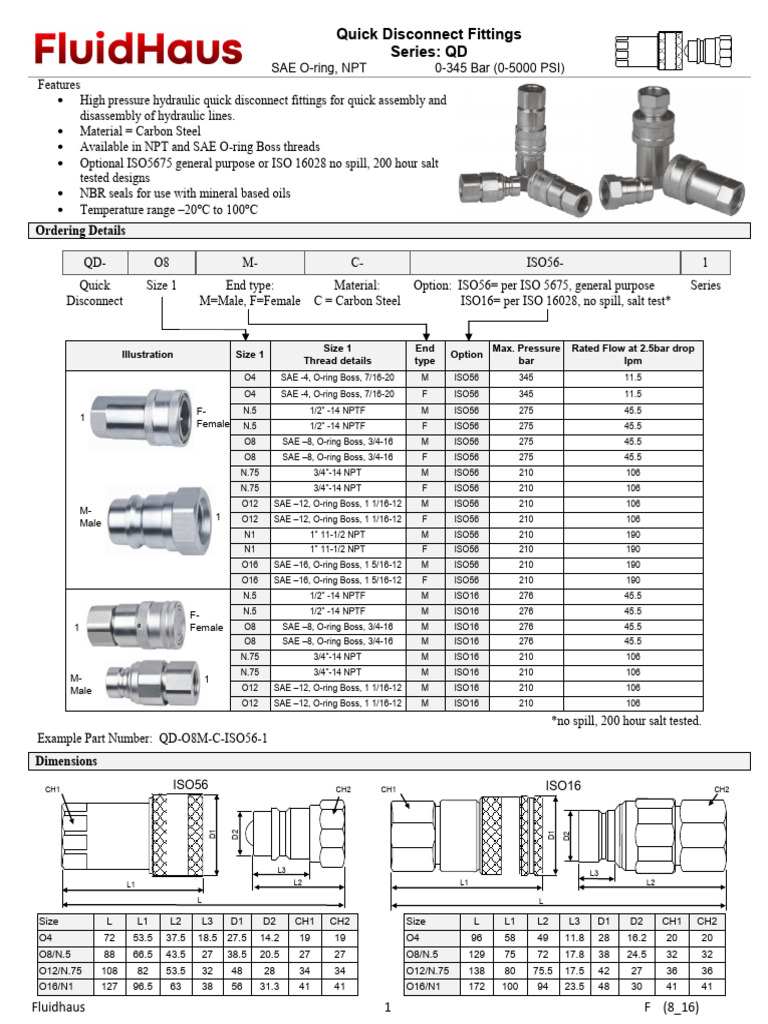 QD Quick Disconnects | PDF | Industrial Processes | Building Materials