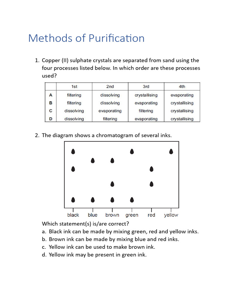3 - Methods of Purification | PDF