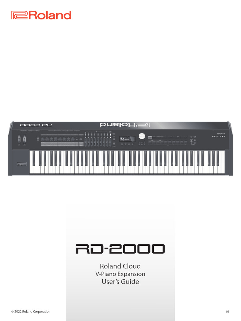 RD-2000 V-PianoExpansion Eng01 W | PDF | Cloud Computing | Usb Flash Drive