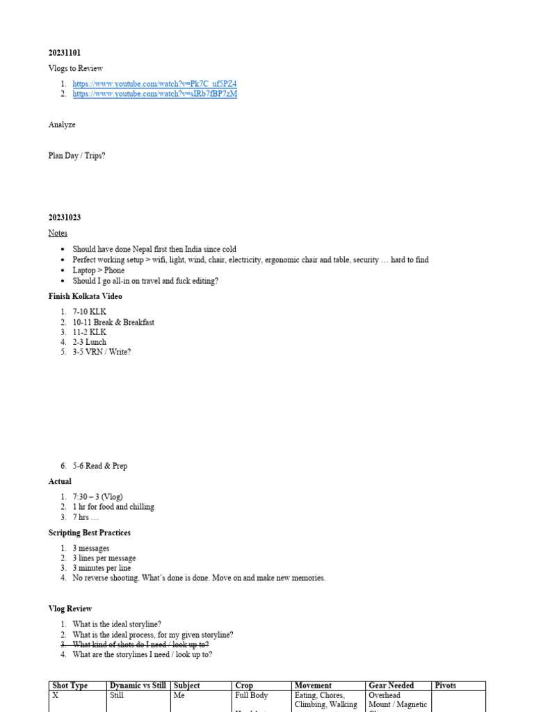 YouTube Vlog Scripts & Analysis | PDF YouTube Vlog Scripts & Analysis | PDF