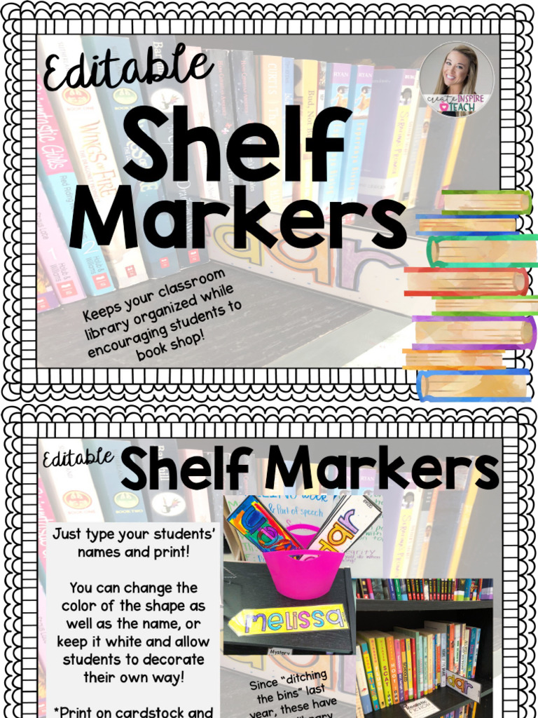 Shelf Markers Editable | PDF