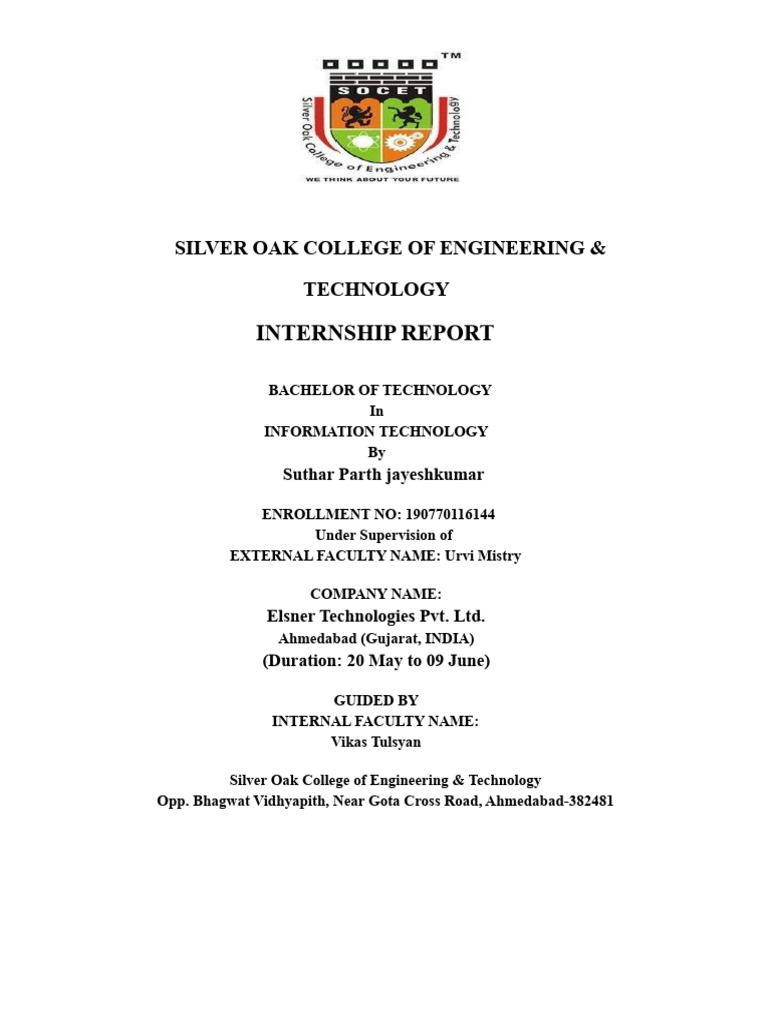 Internship Report | PDF