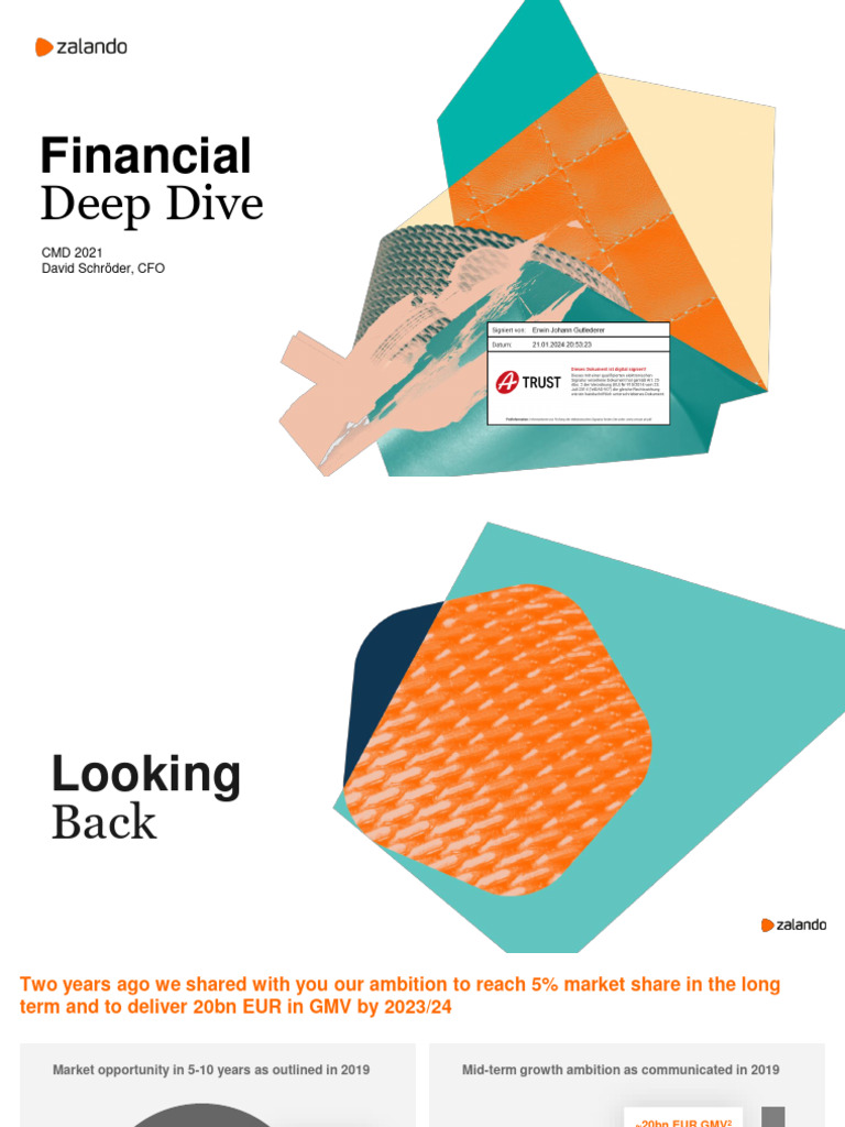 Zalando SE - CMD 2021 - Financial Deep Dive | PDF | Risk | Retail
