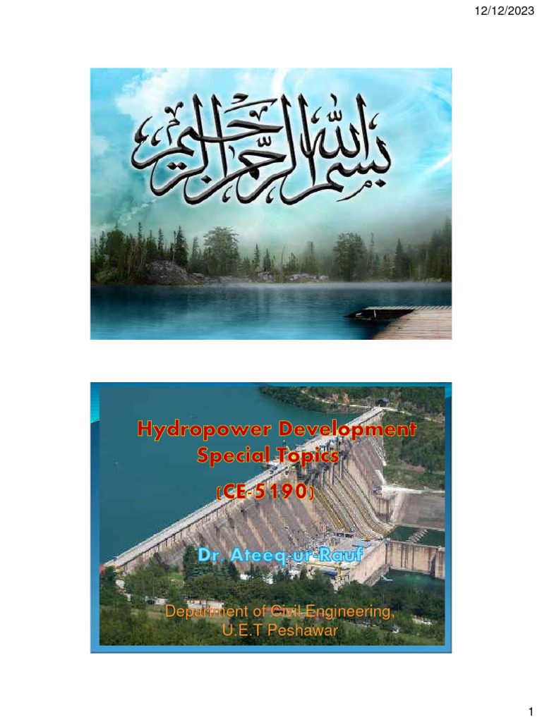 Lecture 4 Water Passages Part - II | PDF | Tunnel | Vortices